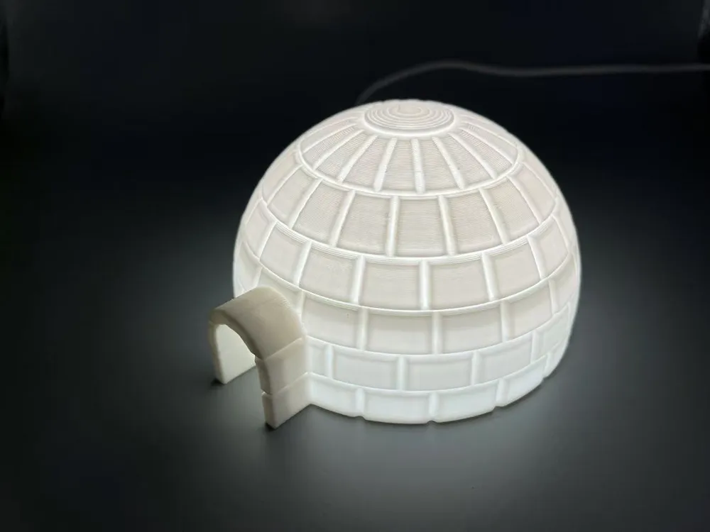 igloo lamp by JWplus MakerWorld: Download Free 3D Models