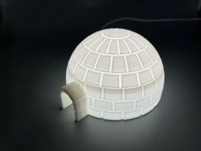 igloo lamp by JWplus MakerWorld: Download Free 3D Models