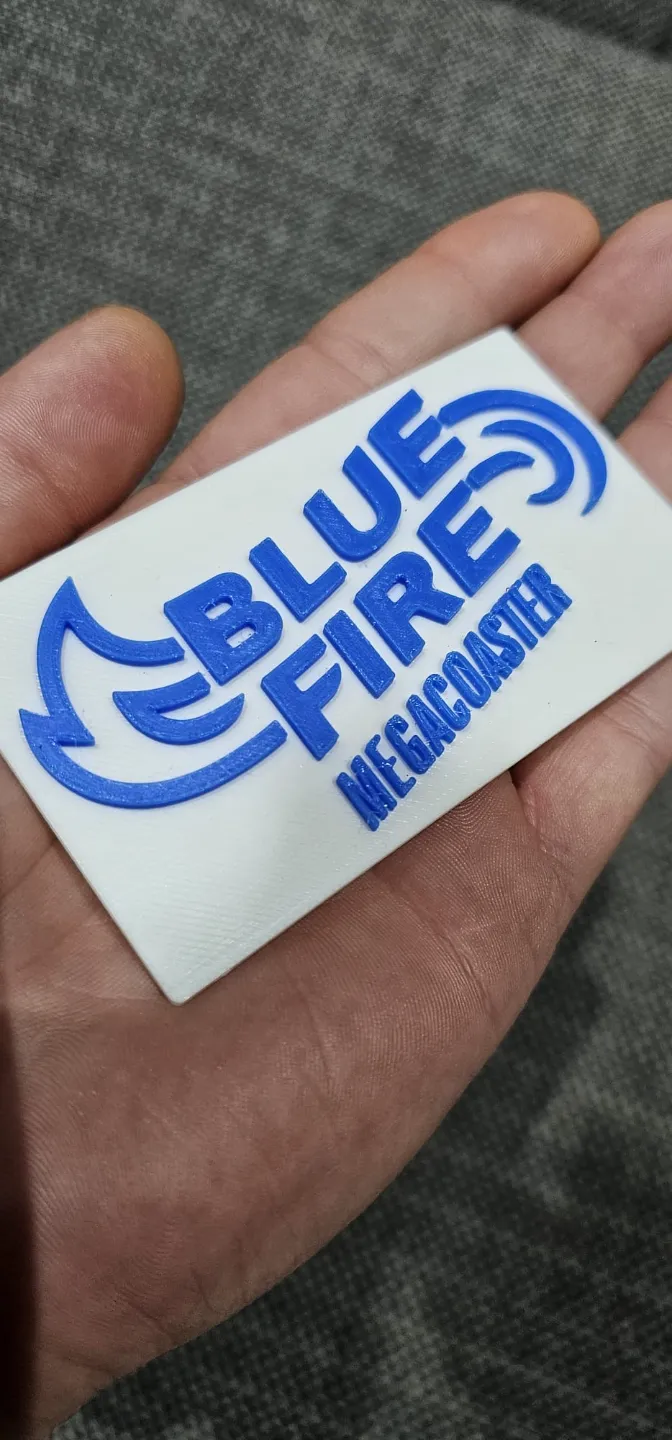 Blue Fire Europa Park Logo by Sellynjoh - MakerWorld