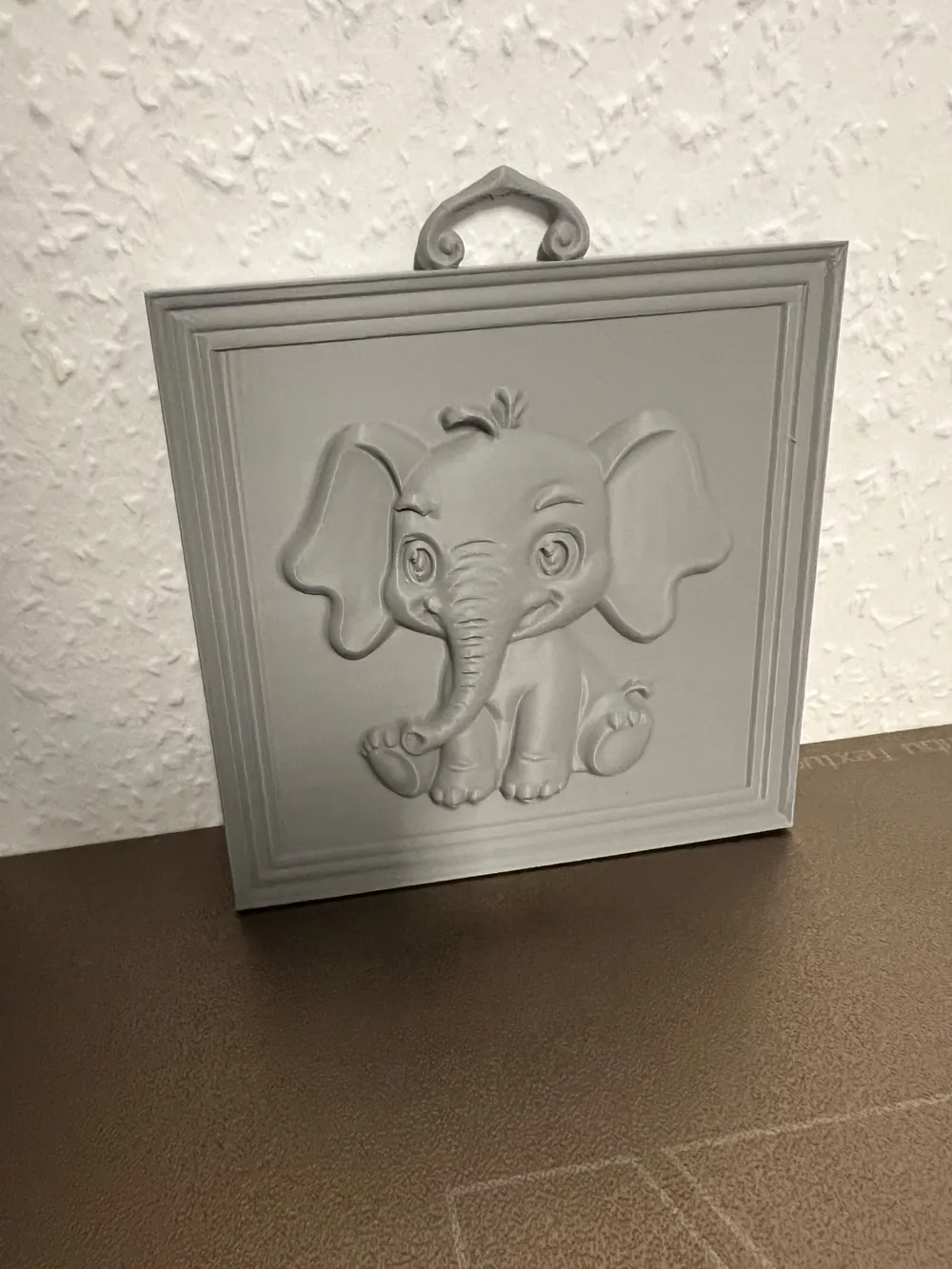 Cute Baby Elephant Relief Sculpture Picture Frame #2 - Free 3D Print ...