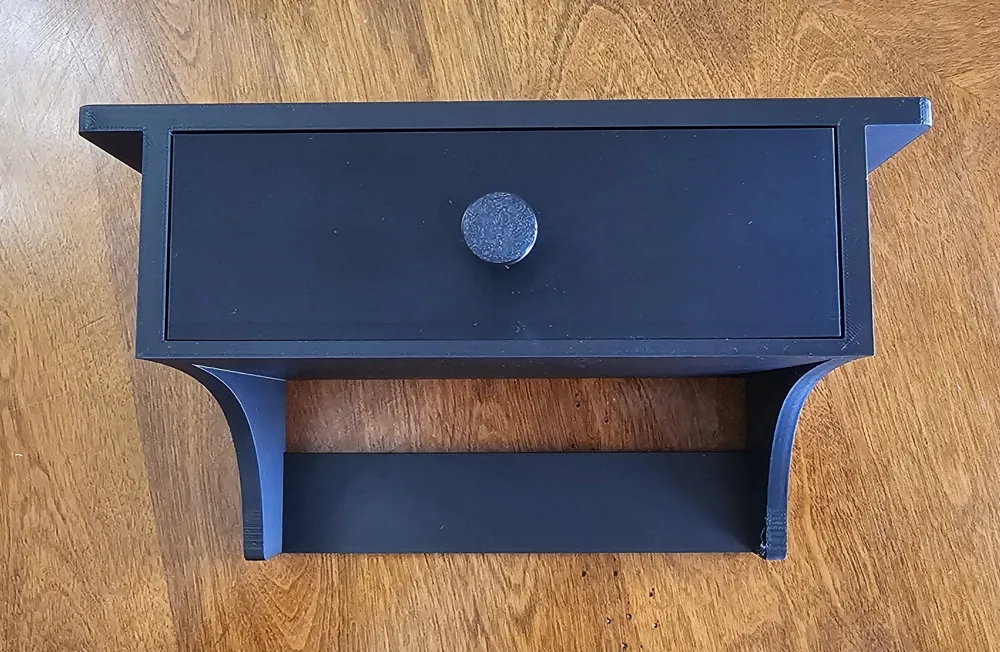 Wall Shelf with Drawer - Free 3D Print Model - MakerWorld