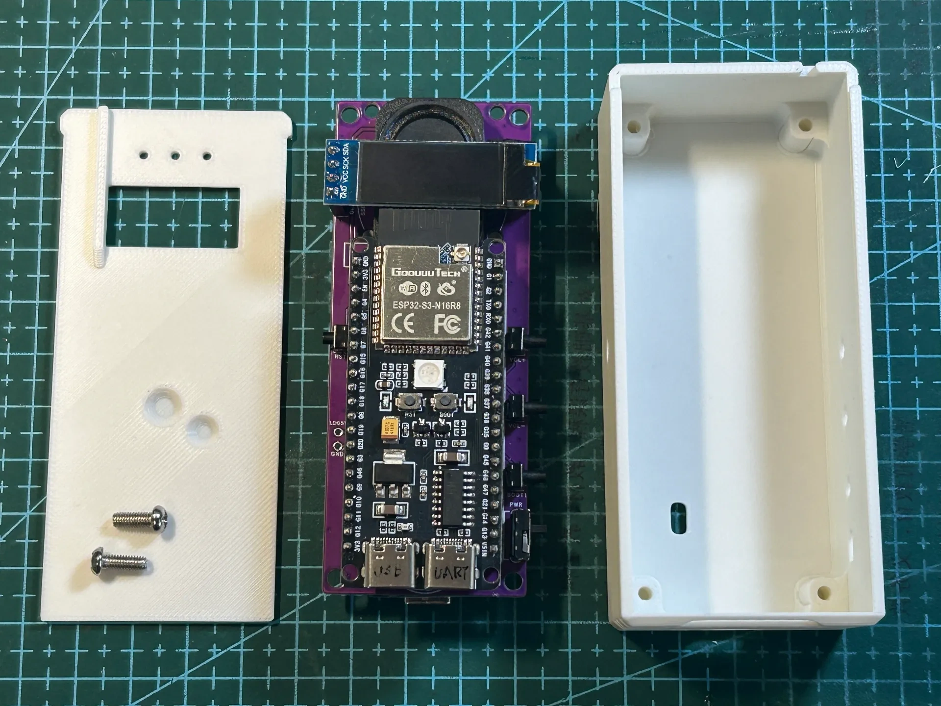 XiaoZhi AI Chatbot Enclosure (for surferlong Expansion Board) v1.1 by techeditor MakerWorld ...