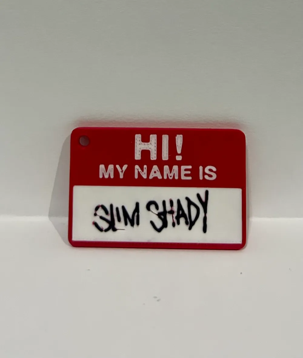 Slim Shady Name Card by BOQUIDLY - MakerWorld