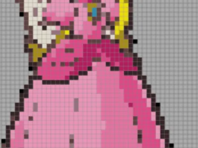 pixel art peach by 3D UNIVERSE - MakerWorld
