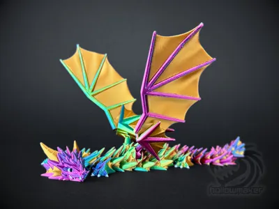 Spinecleaver - Winged Articulated Dragon - Free 3D Print Model - MakerWorld