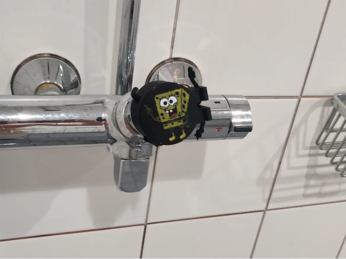 Shower push button presser. - Free 3D Print Model - MakerWorld