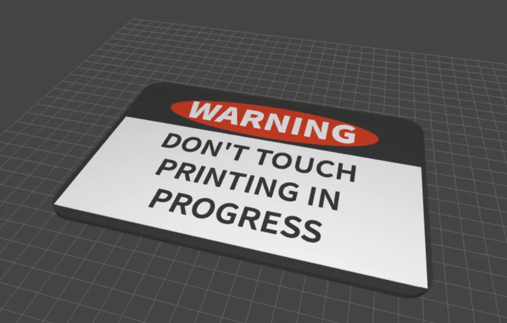 Printing in Progress Warning Sign by RNR Fortnite Clips - MakerWorld