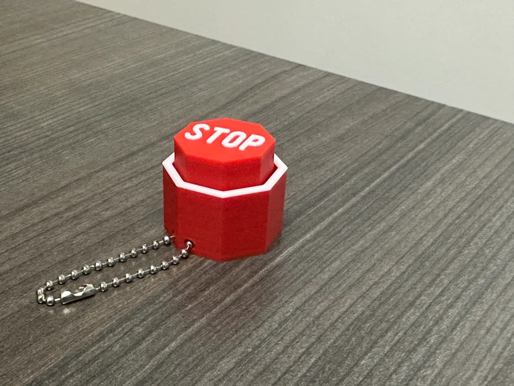 STOP Fidget Clicker + Keychain by NES 3D MakerWorld: Download Free 3D ...