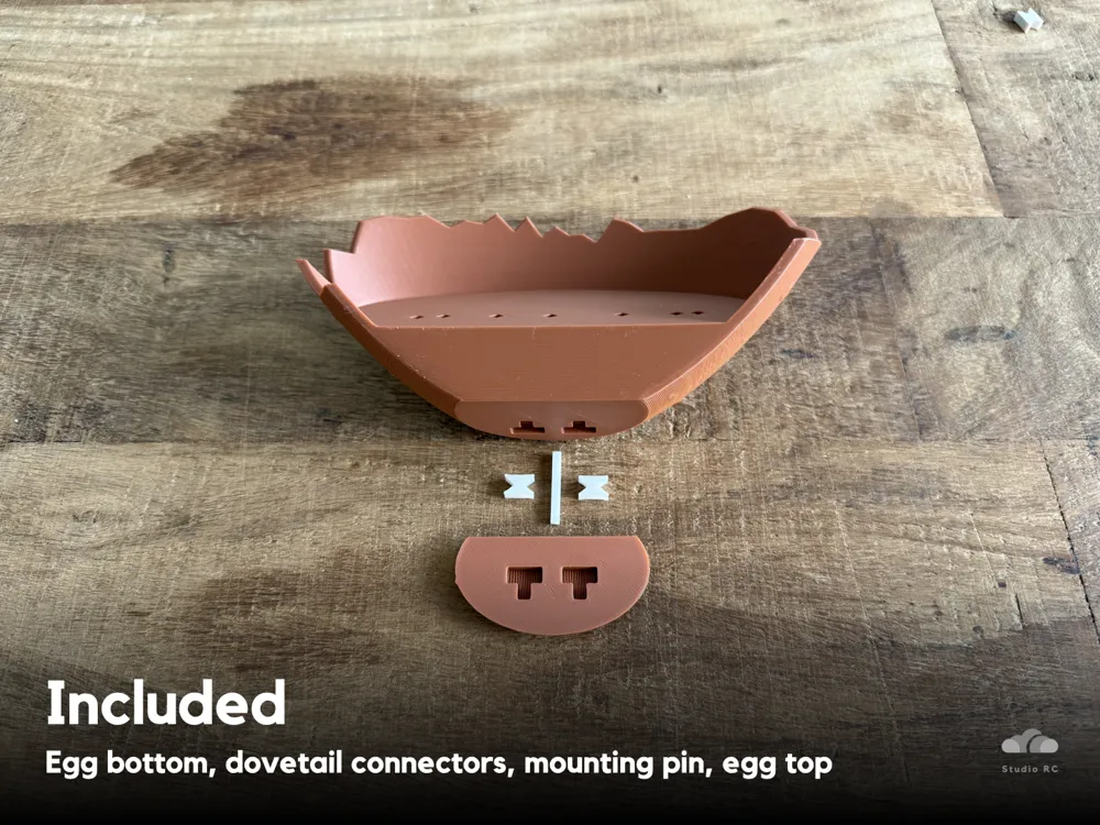Eggshell for upgradable characters - Free 3D Print Model - MakerWorld