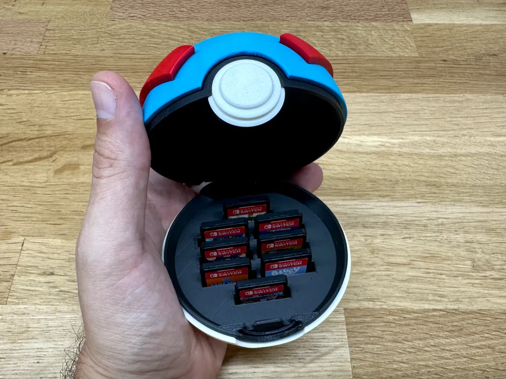 Pokeball Nintendo Switch Cartridge Holder Remixed by Torikami ...