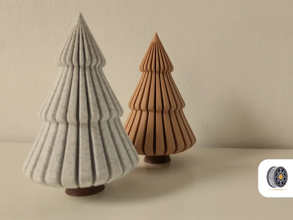 Modern Pleated Christmas Trees | No AMS - Free 3D Print Model - MakerWorld