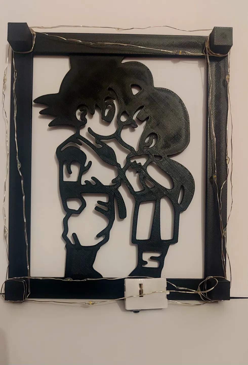 Goku & Chi Chi iluminated frame - dragon ball by RandomGuy - MakerWorld