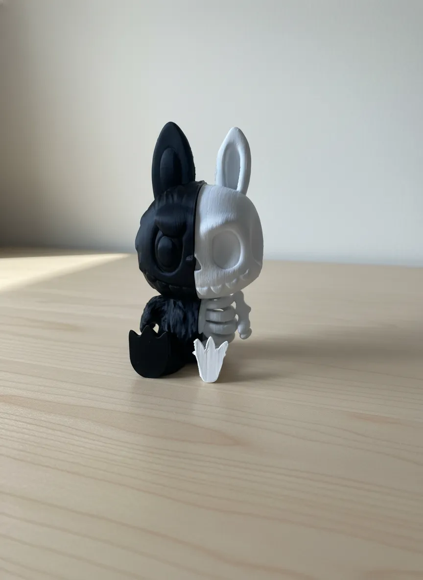 Cute half-body skeleton Labu Bu figure model by Joe裕 MakerWorld ...