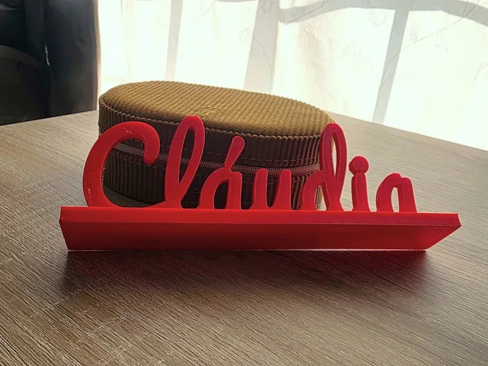 Personalized 3D Printed Name Sign - Free 3D Print Model - MakerWorld