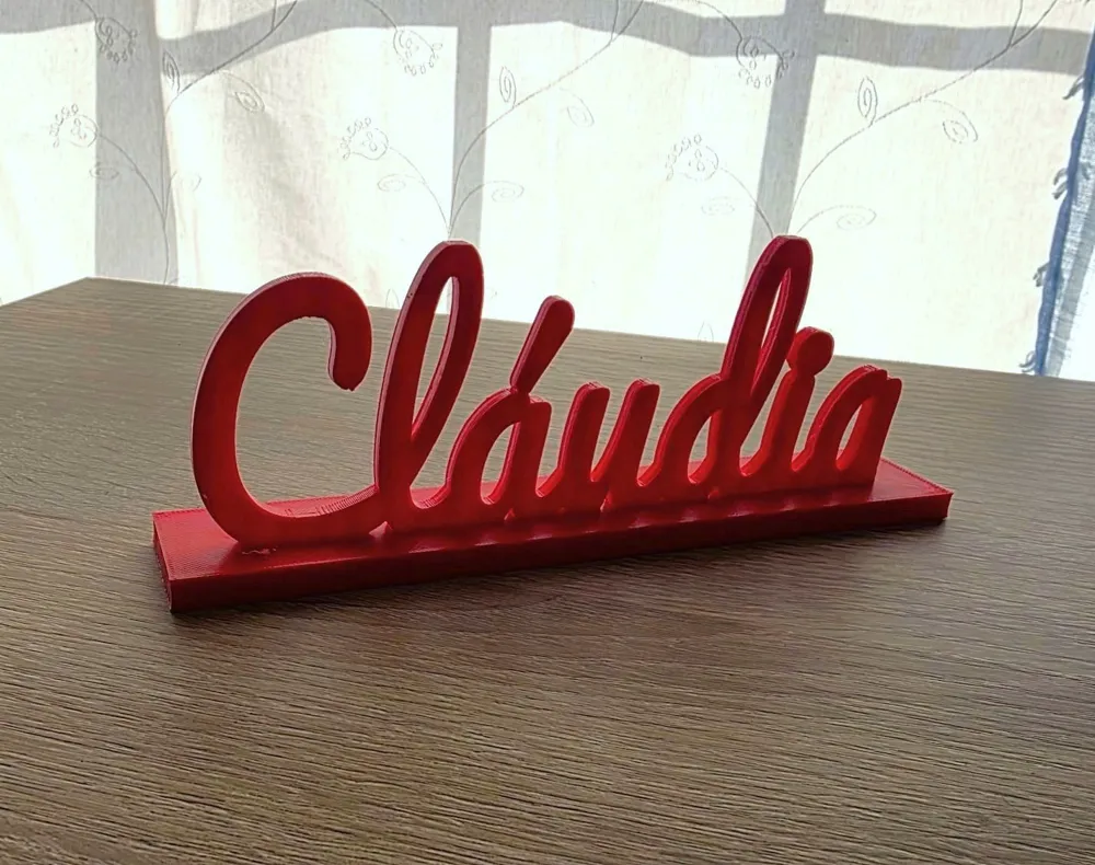 Personalized 3D Printed Name Sign - Free 3D Print Model - MakerWorld