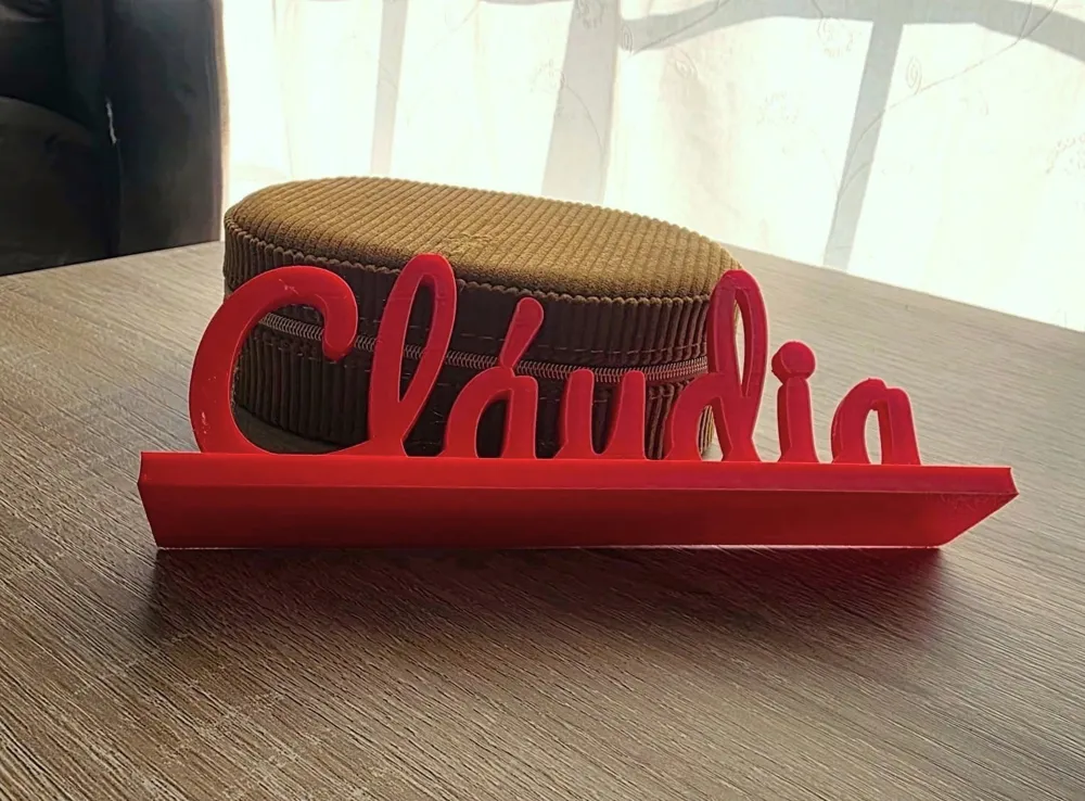 Personalized 3D Printed Name Sign - Free 3D Print Model - MakerWorld