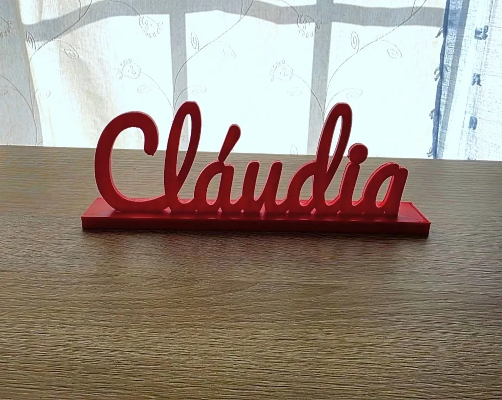 Personalized 3D Printed Name Sign - Free 3D Print Model - MakerWorld