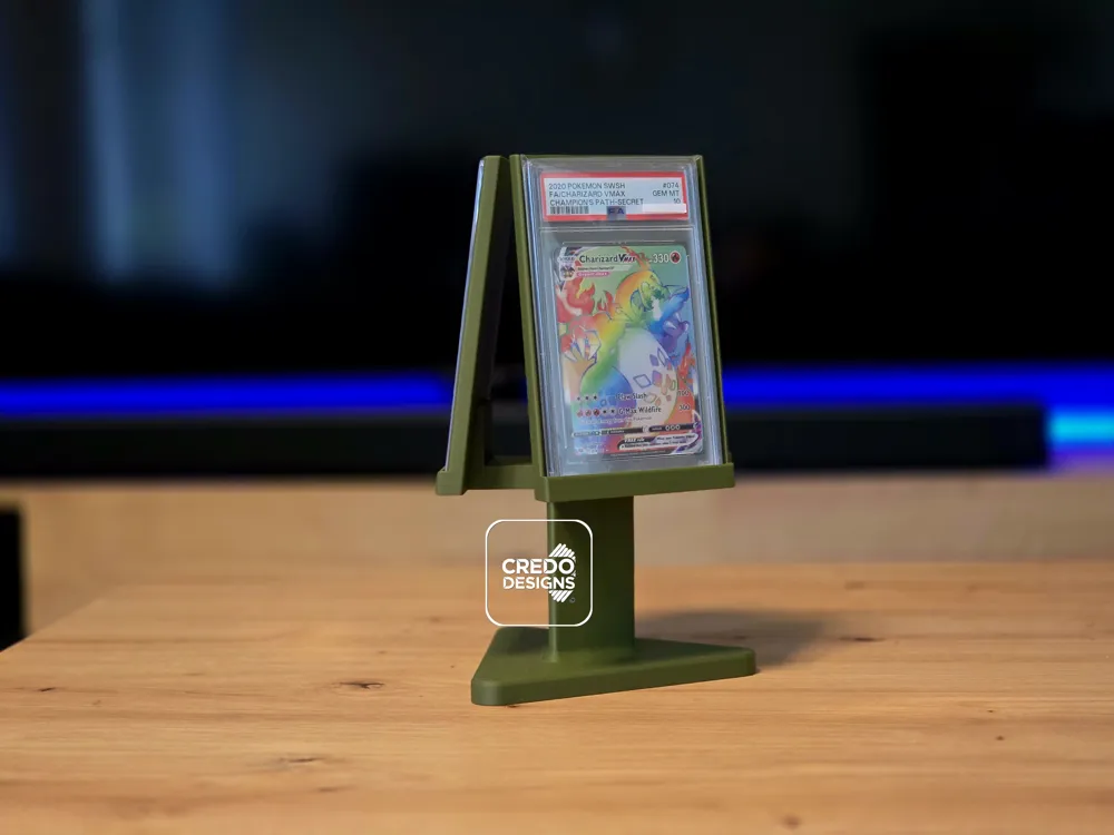 Pokémon PSA Tri Slab Modern Display Stand - Free 3D Print Model ...