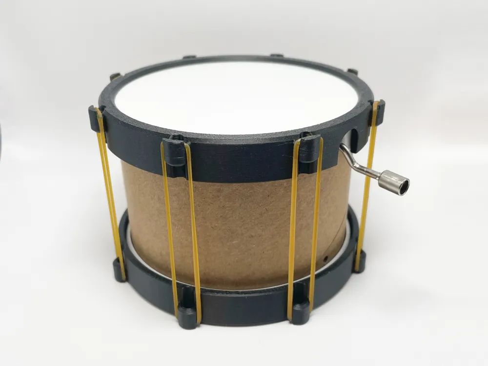 Cardboard Drum Music Box (Hand Winding Kit-K015) by SheepMe! - MakerWorld