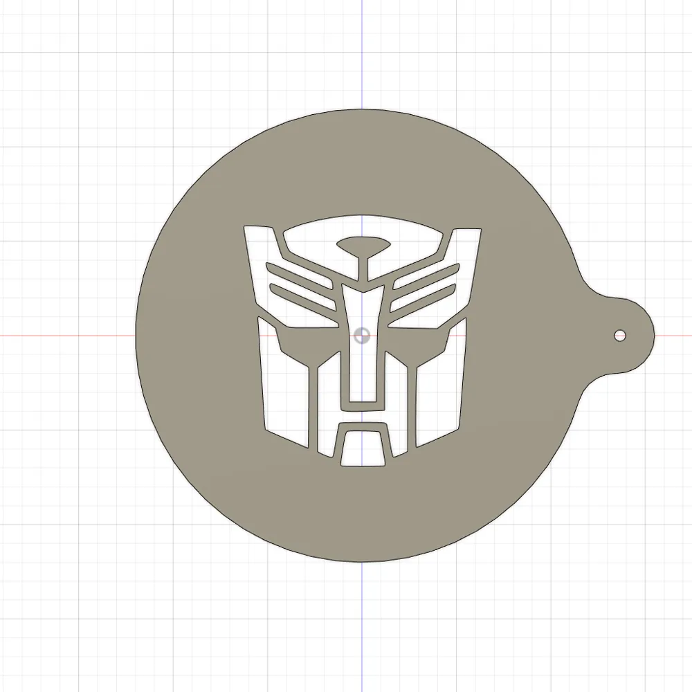 Perfect Autobots Transformers Latte Art Stencil by Perfect Prints ...