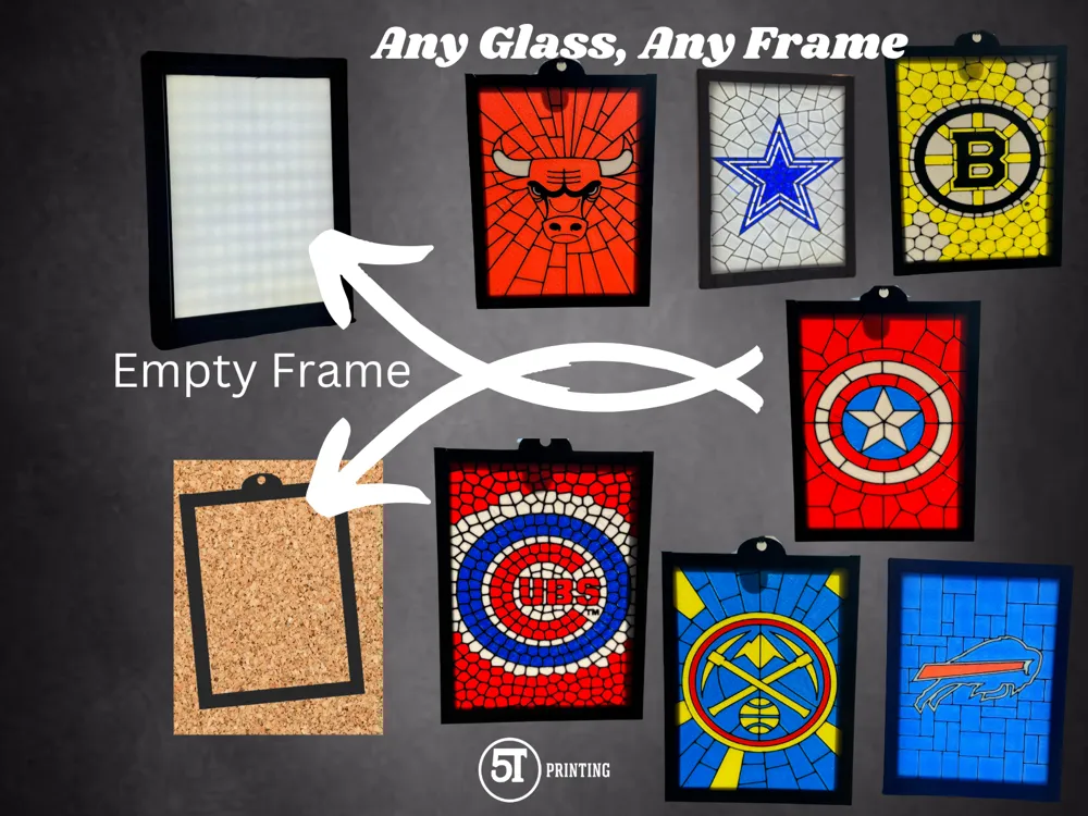 LA Dodgers light (swappable glass) - Free 3D Print Model - MakerWorld