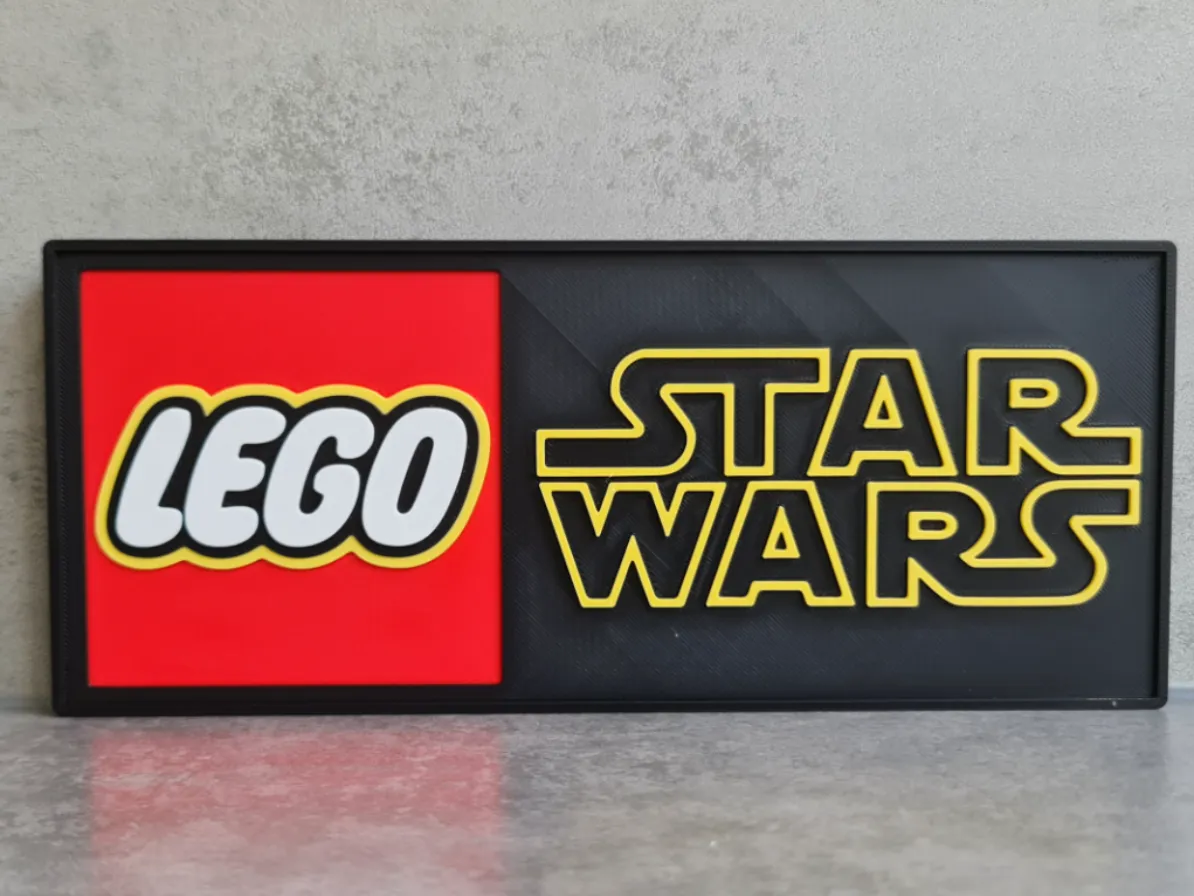 Star Wars Legos Logo / Sign - Free 3D Print Model - MakerWorld