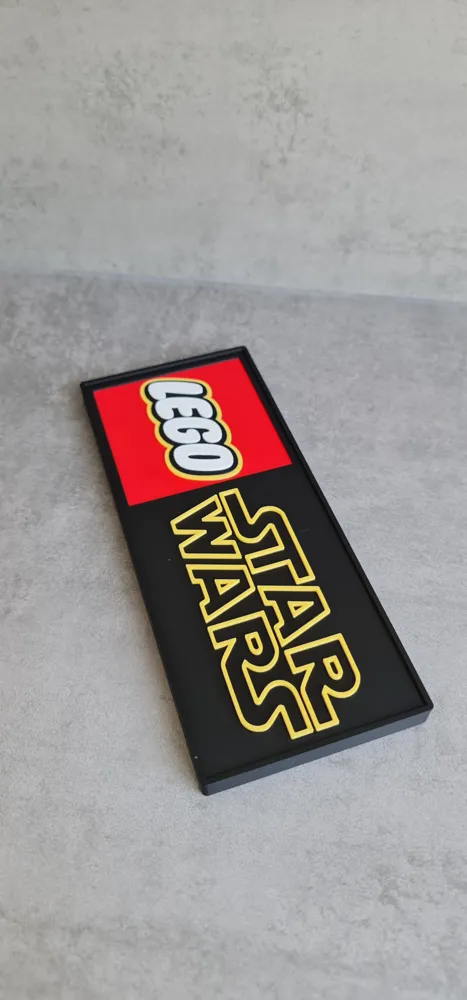 Star Wars Legos Logo / Sign - Free 3D Print Model - MakerWorld
