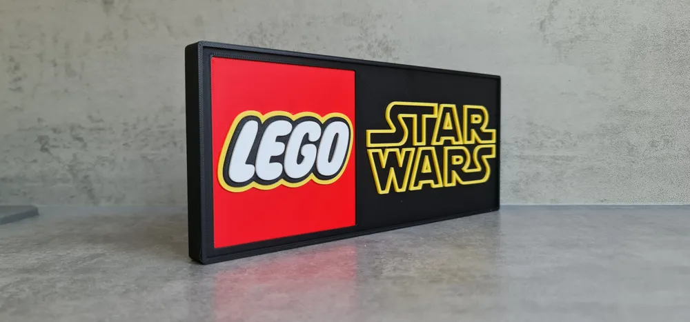 Star Wars Legos Logo / Sign - Free 3D Print Model - MakerWorld