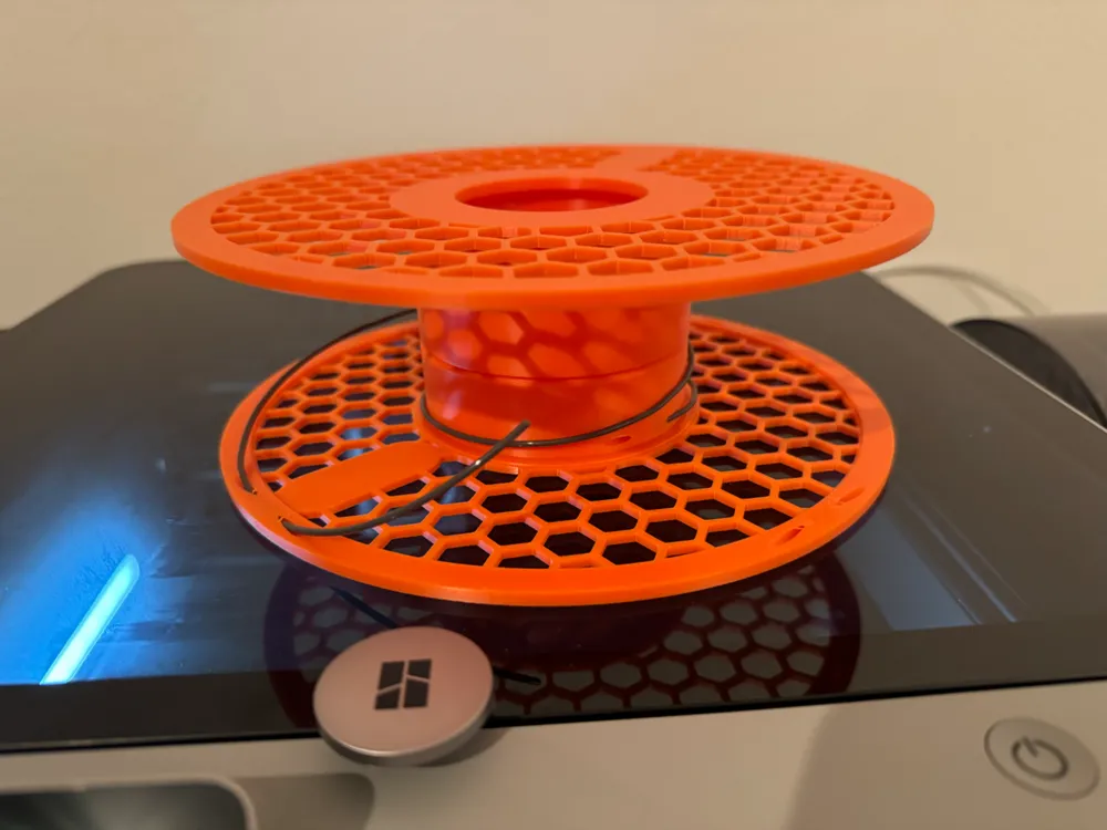Bambu Spool w/ Recessed Filament Holder V2 Remixed by user_2916955425 ...