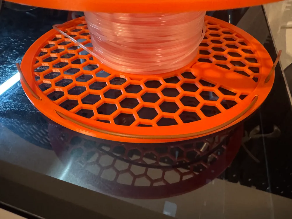 Bambu Spool w/ Recessed Filament Holder V2 Remixed by user_2916955425 ...