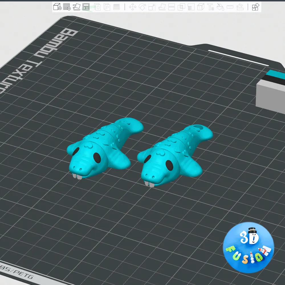 Valentine Articulated Flexi Manatee & Keychain by 3D Fusion - MakerWorld