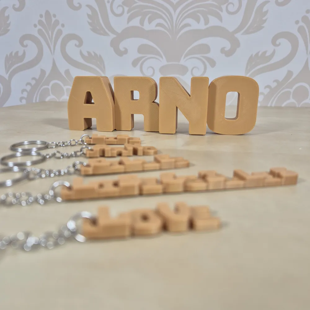 Customizable Name Keychain with Adjustable Spacing by C4UStudio ...