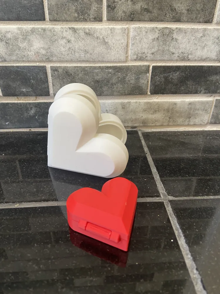 Valentine's Day / Mother's Day Heart Gift Boxes - Free 3D Print Model ...