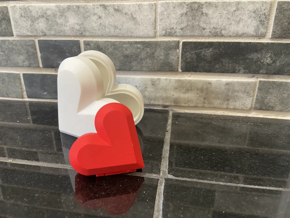 Valentine's Day / Mother's Day Heart Gift Boxes - Free 3D Print Model ...