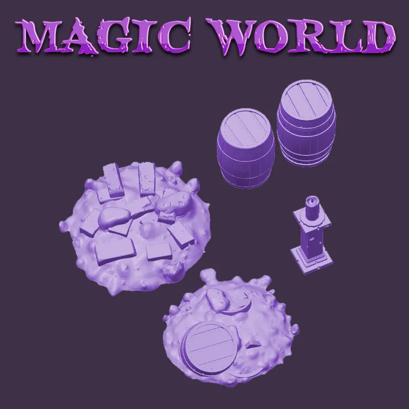 Magic World - The Moisty Cellar Modular Scene by 6POiNT6 MakerWorld ...