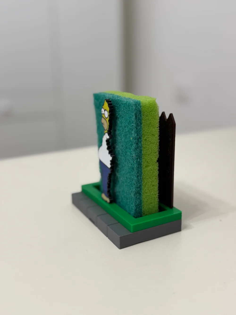 Homer Simpson Hedge Sponge Holder - Free 3D Print Model - MakerWorld