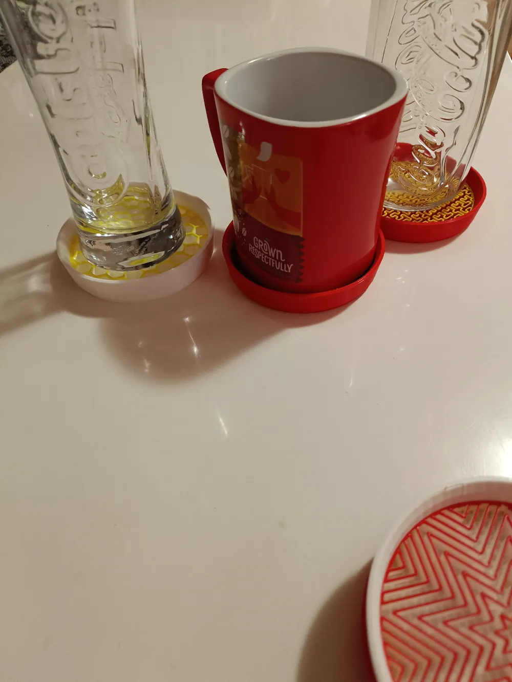 Coasters_infill pattern with holder by Marvellous_3D Print MakerWorld ...