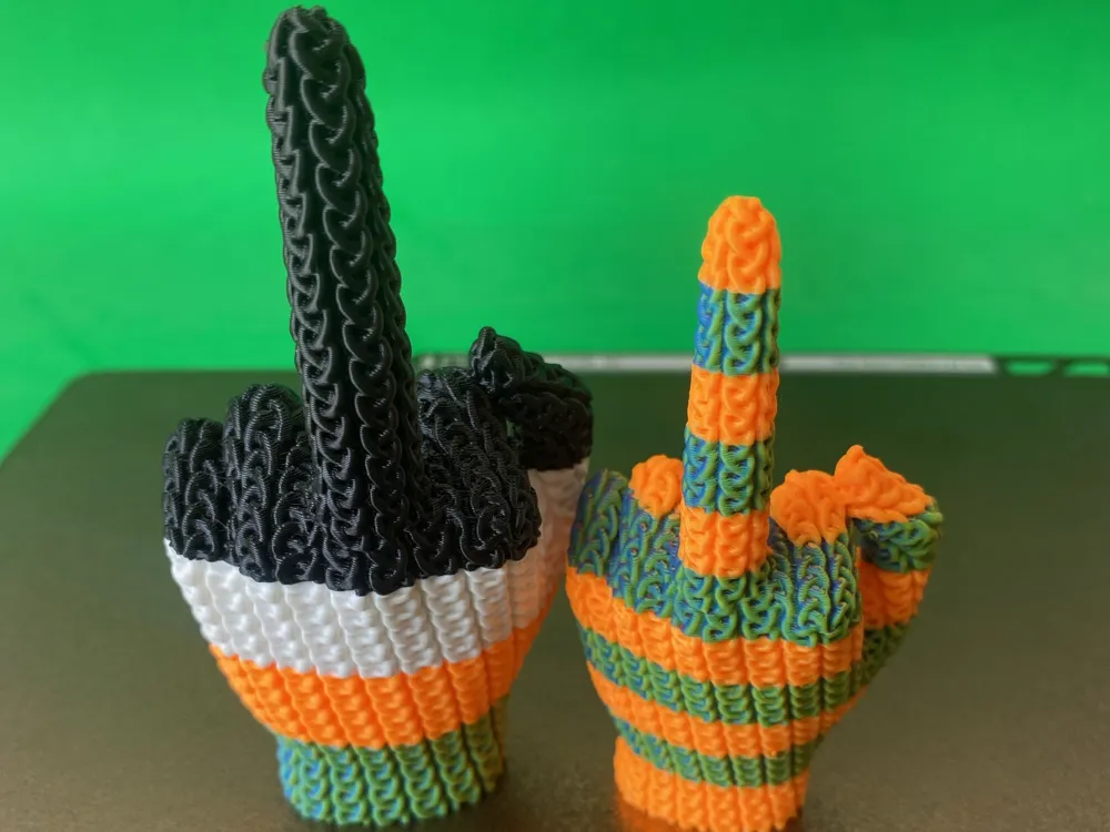Crochet Pattern Middle Finger, Cute Knitted by cylix3d MakerWorld ...