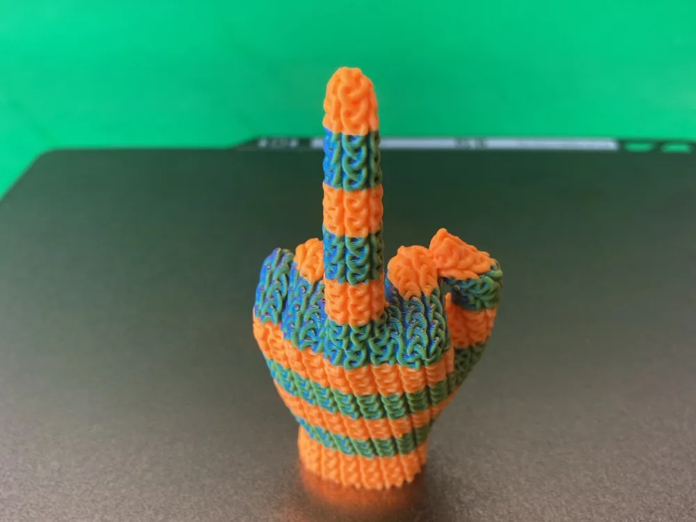 Crochet Pattern Middle Finger, Cute Knitted by cylix3d MakerWorld ...