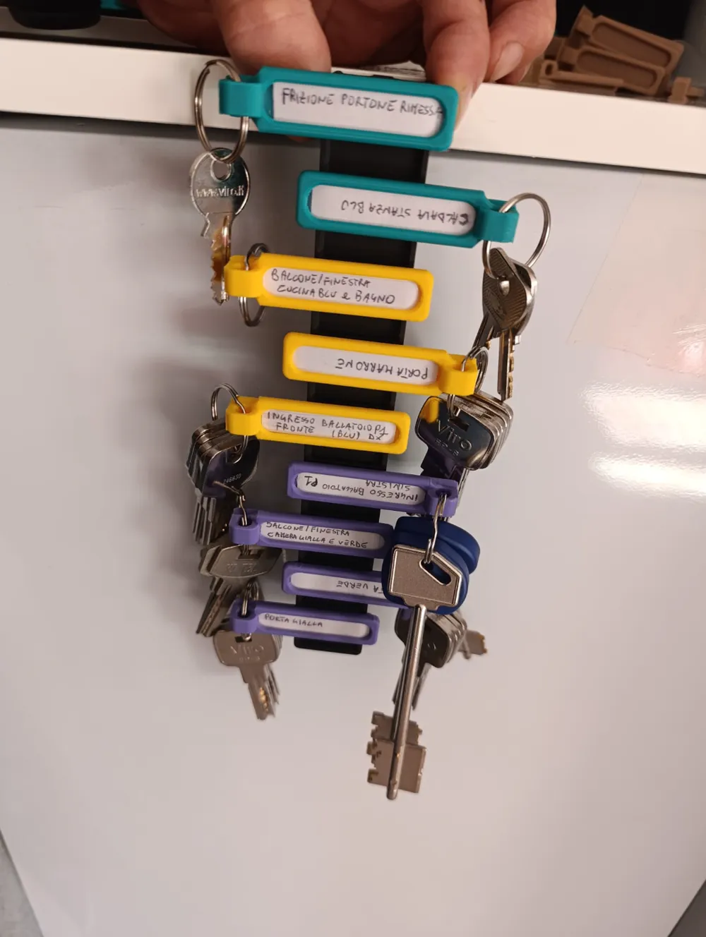 Keys Organizer with labels by wavelov3r - MakerWorld
