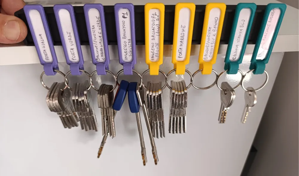 Keys Organizer with labels by wavelov3r - MakerWorld