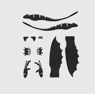 Toothless build kit Remixed by 3DMN - MakerWorld