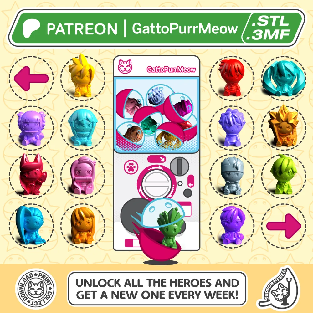 Frieren Purr Meow's Purr - Frieren por Gatto MakerWorld: Descarga ...