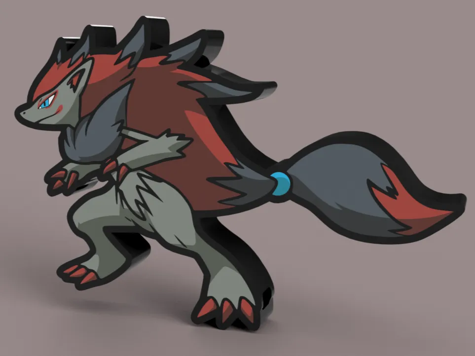 Zoroark Lightbox by Sitsero MakerWorld: Download Free 3D Models