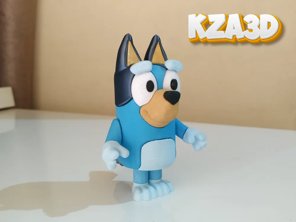Bluey Articulated Puppet by Kza3D MakerWorld: Download Free 3D Models