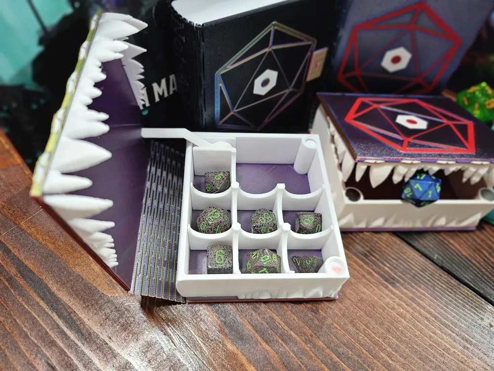 Not-A-Mimic D&D Dice Book by Surreal Sonicus Studios MakerWorld ...