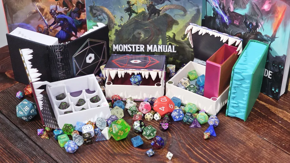 Not-A-Mimic D&D Dice Book - Free 3D Print Model - MakerWorld