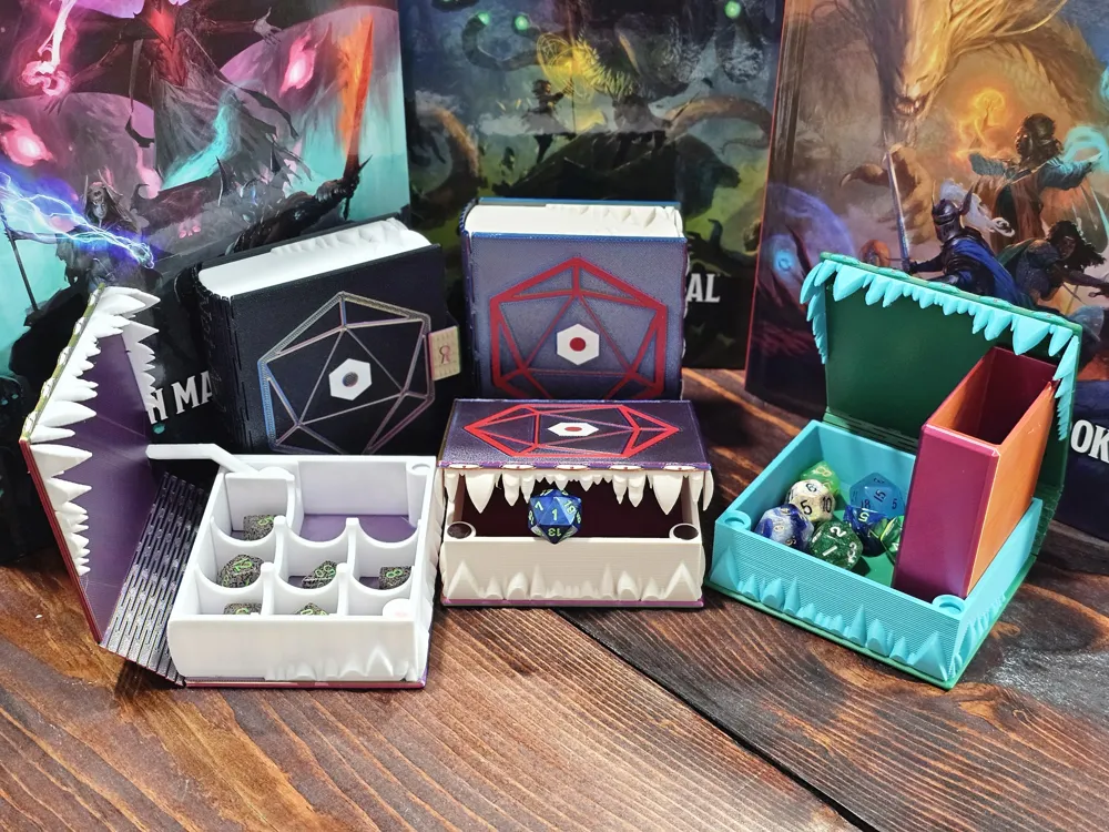 Not-A-Mimic D&D Dice Book by Surreal Sonicus Studios MakerWorld ...