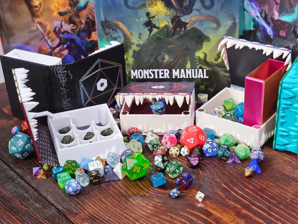 Not-A-Mimic D&D Dice Book - Free 3D Print Model - MakerWorld