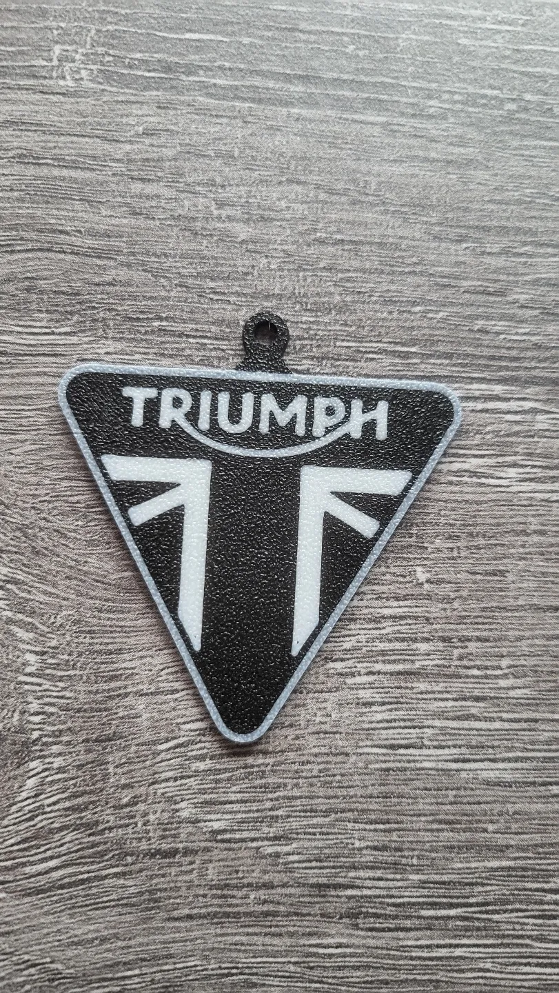 Triumph motorcycle keychain by lukas_Snout_fly - MakerWorld